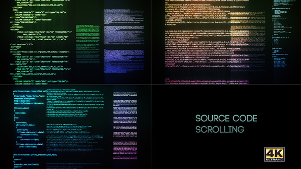 Source Code Scrolling Pack Motion Graphics Videohive